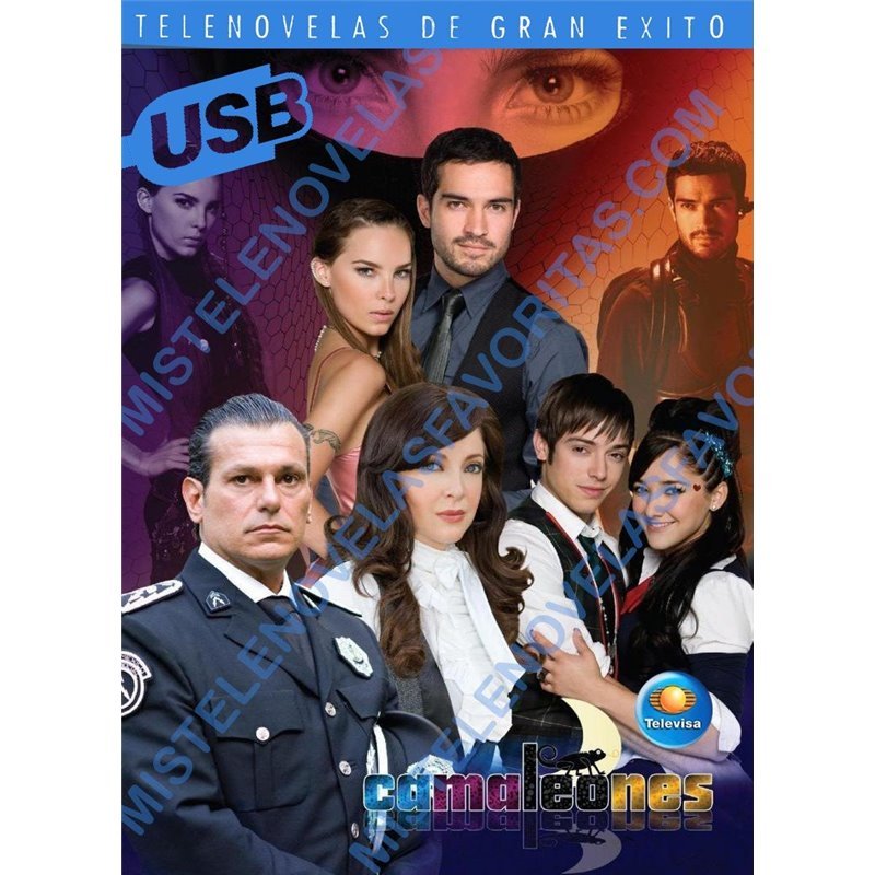 ¡Disfruta de la Telenovela Camaleones en DVD! Presentacion USB
